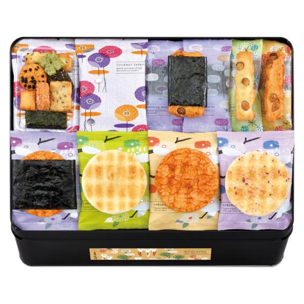 ●商品内容 ぐるめ探訪×10、兆福餅のり巻×9、アーモンドそふと(やき塩・直火炊き醤油)×各8、やわらか焼(梅ざらめ・のり巻・直火炊き醤油・やき塩)×各6●パッケージサイズ：24.8×35.7×12.2cm ●賞味期限：製造日より常温4ヶ月...