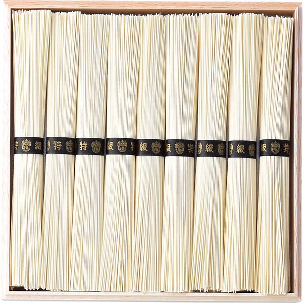 ●商品内容 手延素麺揖保乃糸(特級品)・手延素麺揖保乃糸(播州小麦)・手延素麺揖保乃糸(縒つむぎ)各50g×各9※風呂敷包み●パッケージサイズ：22×22×16 cm 1.7kg ●賞味期限：製造日より900日  内祝い 快気祝い 出産内祝...