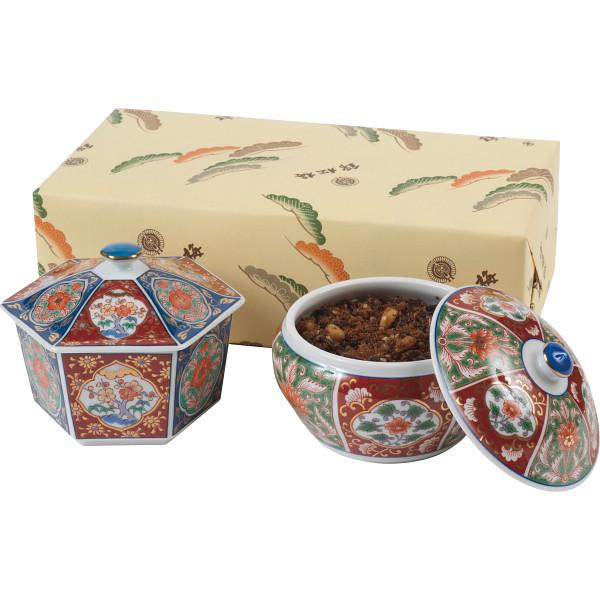 ●商品内容 佃煮ふりかけ90g×2(有田焼容器入)●パッケージサイズ：27×14×9 cm 1.2kg ●賞味期限：製造日より210日  内祝い 快気祝い 出産内祝い ギフト お返し お中元 お歳暮 結婚祝い 人気 香典返し 法事 法要 満...