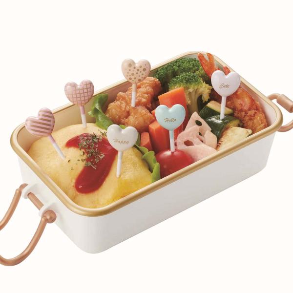 ◆関連ワード： ハート ピック ピックス 串 お弁当グッズ お弁当 ランチ グッズ キャラ弁 デコ弁 かわいい 女子 女の子 女性 子供 大人 おしゃれ ストライプ ラティス ドット HAPPY HELLO CUTE