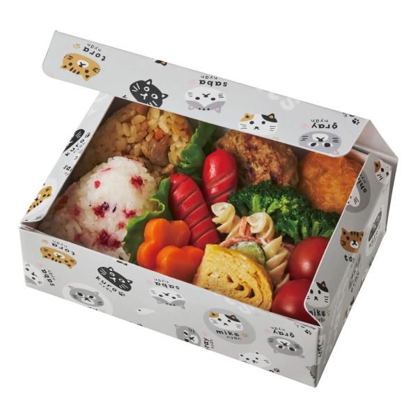◆関連ワード： 弁当箱 ランチボックス お弁当箱 使い捨て 遠足 ピクニック 行楽 運動会 お出かけ 紙パック アルミ かわいい 便利 サンドイッチ トルネ ねこ ネコ 猫