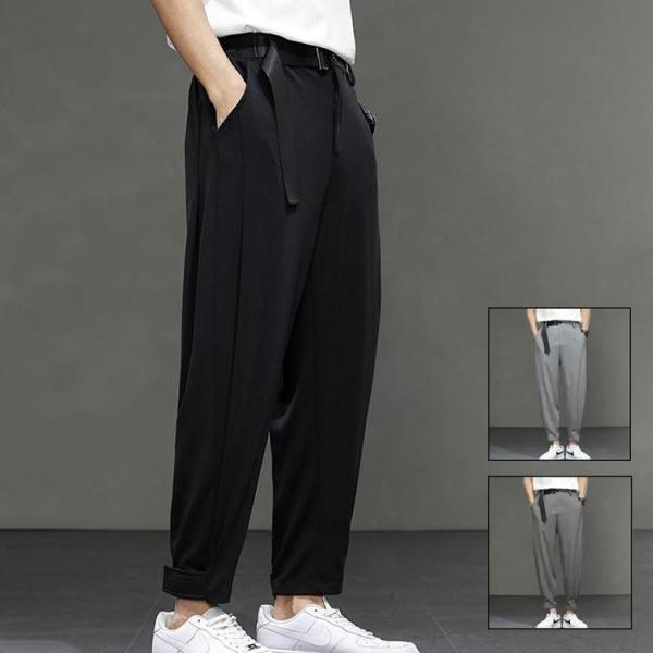 ■ 品名：メンズテーパードパンツ■ 素材：ポリエステル■ カラー：全3色■ サイズ：M-5XLsanwafashionの検索ワード：ジョガーパンツ メンズ ストレッチ サルエルパンツ テーパードパンツ 無地 ファッション ストレッチ サルエ...