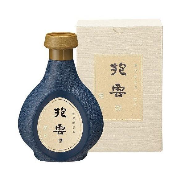 最高級書道液。濃墨では厚みのある純黒色で、かすれは絶品。膠系。商品材質　煤・膠・香料サイズ　128×184×67mm