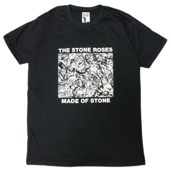 ロックTシャツ バンドTシャツ ストーンローゼズ  半袖 メンズ レディース ロック 黒 ブラック マッドチェスター ギターポップ ダンスロック ファンクデニムパンツやカーゴパンツ、サルエルパンツ、ワイドパンツ、ハーフパンツなど様々なアイテ...