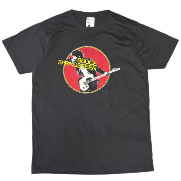 ロックTシャツ バンドTシャツ ブルーススプリングスティーン 半袖 メンズ レディース ロック 黒 ブラック ロックンロールデニムパンツやカーゴパンツ、サルエルパンツ、ワイドパンツ、ハーフパンツなど様々なアイテムと合わせやすい、飽きのこない...