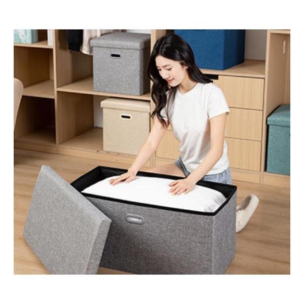 収納ケースなのに椅子になっちゃう便利なBOXです。シンプルな箱型のデザインなのでいろんな場所、用途で使えます。本体内部にはたっぷりの収納スペース。使わないときはコンパクトに折りたたんでおけます。子供のおもちゃ収納や、普段の収納スペース、ゲス...