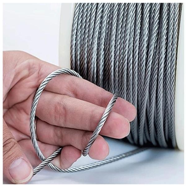 ステンレス ワイヤー ロープ3mm/4mm/5mm/6mm/8mm/10mm 変速機 ワイヤー有機ワイヤー雨樋 詰まり ワイヤーDIY ハンドメイド 釣り 工作 農業 漁業 林業 果樹園 家