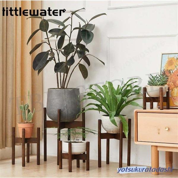 フラワースタンド プランタースタンド 鉢台 おしゃれ フラワーポット 観葉植物 室内 インテリア 円形 北欧 ナチュラル プランター 花台 木製製品仕様素材：原木 、ケヤキ カラー：ナチュラル、 ブラウンサイズ：18*20CM、16*28C...