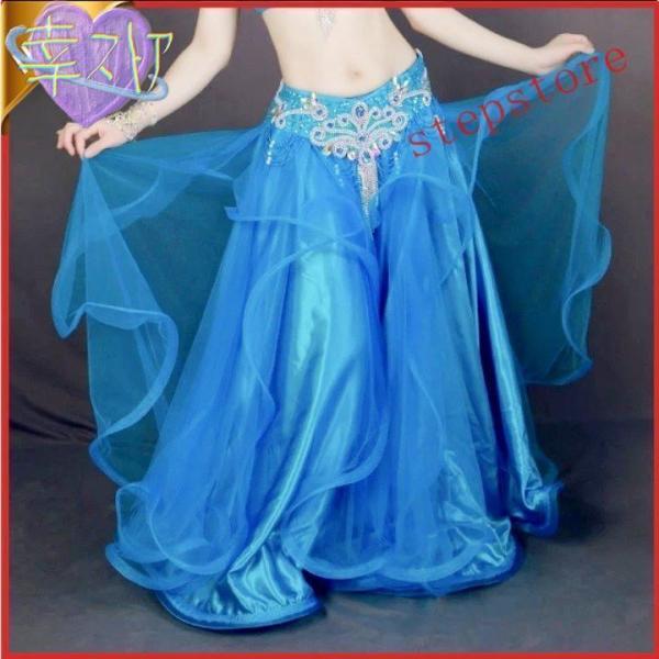 ◆カラー：8色白・赤・青(ロイヤルブルー)・水色(ターコイズ)・緑・ピンク・オレンジ・イエロー◆サイズ：F（フリー）・ウエスト(ゴム/平置き)：約66cm?100cm ・丈：約90cm前後（ウェーブの為 ）★スリット：無し◆生地：サテン・ネ...