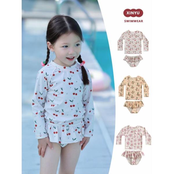 紫外線からお肌を守る！ママも安心でHAPPY♪お子様のデリケートな素肌を日焼けからばっちりガード◎ しっかりとした伸縮性のある生地と丁寧な縫製で、元気に動きまわるお子様にも安心！ワンピース風水着、お腹を冷やさない！たくさん動いて、たくさん遊...