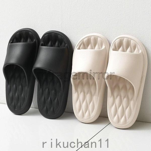 サンダル メンズ レディース スリッパ おしゃれ 来客用 洗える オフィス シンプル トイレ 滑り止め 軽い散歩 オフィス お風呂 ルームスリッパ ベランダ 外履き 2022春夏商品詳細素材:ゴム季節：夏サイズ：36/37 38/39 40...