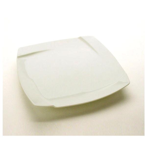 パーティー用プレートやディナープレートに！30.5cm×30.5cm、高さ3.5cm。電子レンジOK、食器洗浄機OK。材質/磁器。日本製。