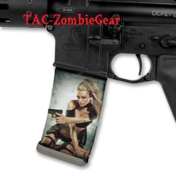 【発売日：2017年05月06日】US NightVision社製のAR15/M4用のマガジン用デカール/2枚セットAR15/M4系の5.56mm STANAGマガジン対応PMAGなどのポリマーマガジン対応2枚セットなのでM4系マガジン2本...