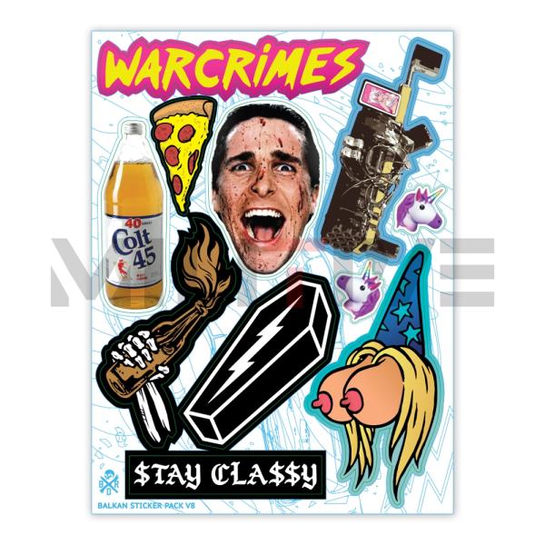 【発売日：2023年08月22日】BALKAN CONTACT SHEET V8 ステッカーセット製品詳細1990年代のユーゴスラビア戦争で使用されたAKの銃器に貼られていたステッカーやトレンチアートにインスパイアされています。・ 15.2...