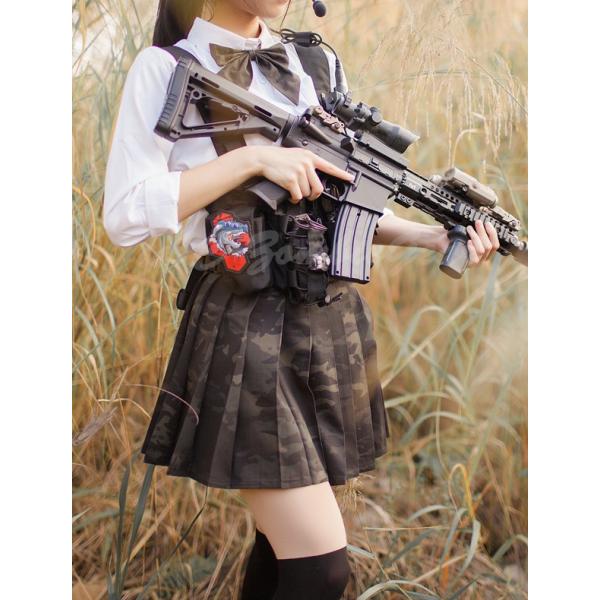 【発売日：2018年10月10日】迷彩 スカート Multicam Blackカラーコンバット プリーツスカート /マルチカムブラックレディースアイテムの新商品の登場です！安いコスプレ商品とは訳が違う！！コンバットプリーツスカート＆リボン＊...