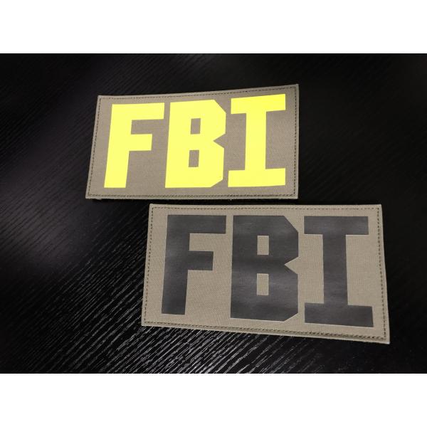 【発売日：2020年06月14日】FBI プラカードFBIロゴのパッチです8.5×16ｃｍ裏面ベルクロ生地：艶なし生地レンジャーグリーンロゴブラックイエローブランドTWINFALCONS＊実際の商品と多少色が異なる場合がございます。御了承下さい。