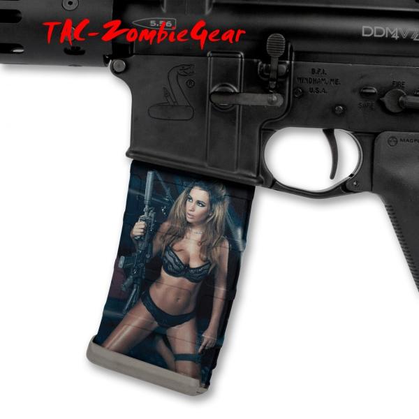 【発売日：2017年06月26日】US NightVision社製のAR15/M4用のマガジン用デカール/2枚セットAR15/M4系の5.56mm STANAGマガジン対応PMAGなどのポリマーマガジン対応2枚セットなのでM4系マガジン2本...