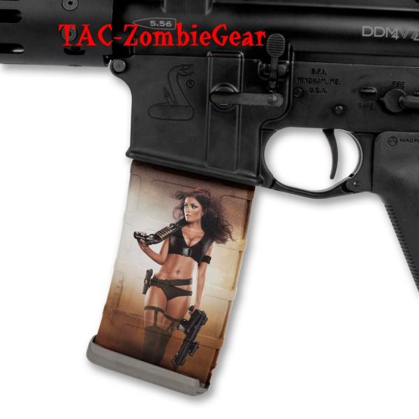 【発売日：2017年05月06日】US NightVision社製のAR15/M4用のマガジン用デカール/2枚セットAR15/M4系の5.56mm STANAGマガジン対応PMAGなどのポリマーマガジン対応2枚セットなのでM4系マガジン2本...