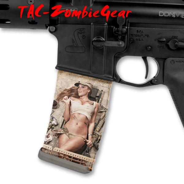 【発売日：2017年06月26日】US NightVision社製のAR15/M4用のマガジン用デカール/2枚セットAR15/M4系の5.56mm STANAGマガジン対応PMAGなどのポリマーマガジン対応2枚セットなのでM4系マガジン2本...