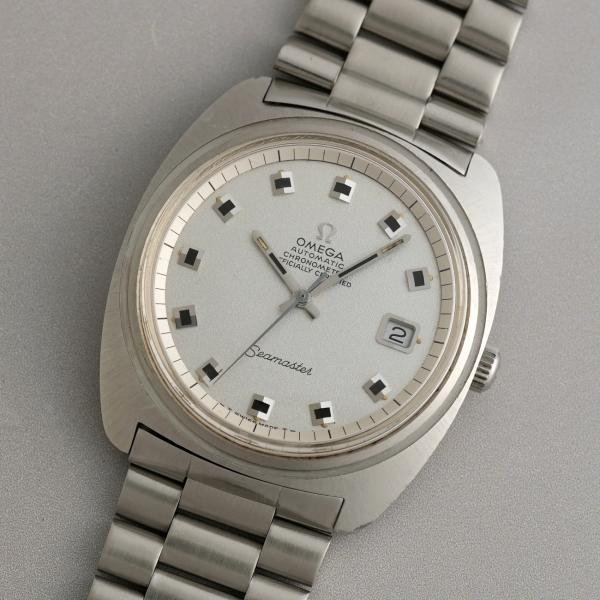 【発売日：2026年04月02日】1969 Omega Seamaster Chronometer Cal.564 38mm Cushion Case Grain Dial Date Vintage Serviced■ブランド：オメガ■モデ...