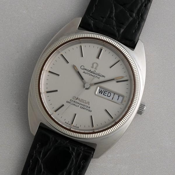 【発売日：2026年04月04日】1972 Omega Constellation C-Shape Cal.1021 WG Coin-Edge Bezel Chronometer Day-Date Grey Dial Vintage Ser...