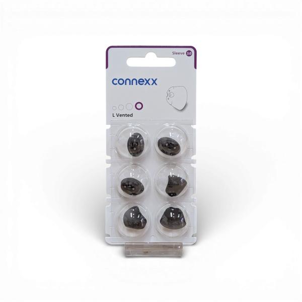 クリック スリーブ3.0（AX/IX用）L ベント（穴2個）交換用イヤースリーブ（耳せん）｜1パック6個入・交換方法は下の動画で確認できます・スマホの方は［すべて見る］をタップ・耳せんは消耗品：汚れ/変形/外れやすい/音がこもる等で交換目安...