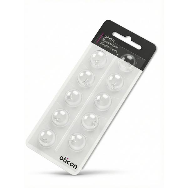 〇商品説明：オーティコン補聴器専用耳栓　10個入り〇対応補聴器　オーティコン　OPN・OPN S・オープンプレイ（イニウムセンス・ヴェロックスチップ搭載モデル）〇商品名称：ミニフィット ベースドーム シングルベント〇ドームの直径：6mm━━...
