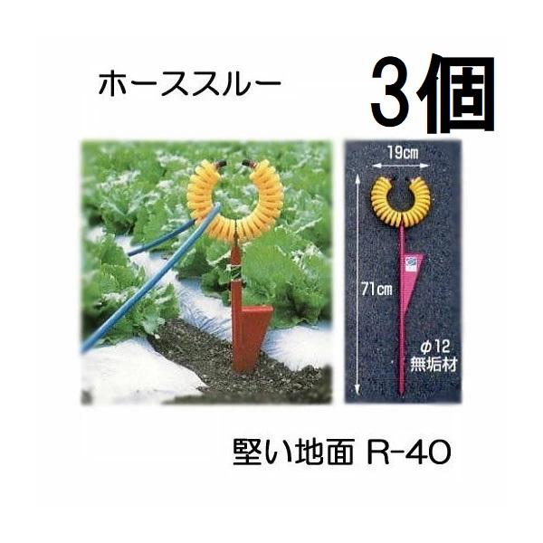 重量：1.3kg　●ガイド部の曲線は、ホースがはずれにくく、あらゆる方向からのホースの通過をスムーズにします。さらにガイド部の付け根部が固定ですから、ホースの往復通過が可能です。●ロングセラーのR-20、R-16に新しく、硬い地面用のR-4...