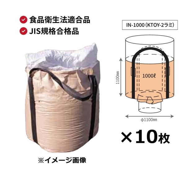 コンテナバッグの外側にラミネート加工を施しています。粉体や粒子の細かい内容物を充填する場合に適しています。送料無料についてお届け先が 法人(会社、事業者、商店、学校、協同組合、農園)等の場合、または運送店営業所で引き取りに限り送料無料になり...
