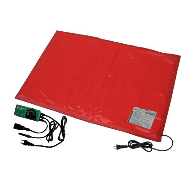 (1)：マット９００【形式：MT-20】　・定格仕様：ＡＣ１００Ｖ・８５Ｗ　・サイズ：幅９００×奥行６００×厚み１０（ｍｍ）　　※コード・突出部含まず(2)：グリーンサーモ Ｅ−３００Ｅ【形式：E-300E】　・定格電圧：ＡＣ１００Ｖ　・ヒ...