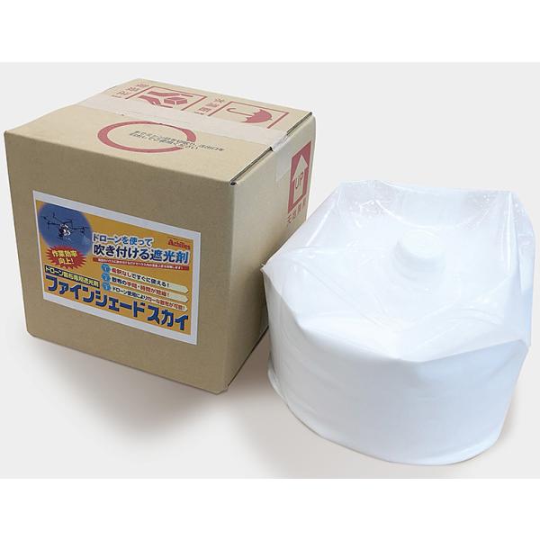 遮光率：20〜30%内容量：8.0L(約9kg)散布可能面積(1缶での散布可能面積)：約500平方メートル内容物：水、界面活性剤、炭酸カルシウム、アクリル系樹脂北海道、沖縄、離島への送料は見積りになります。スマートフォンからご注文の際は、パ...