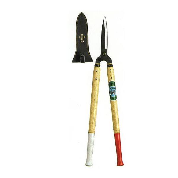 北海道、沖縄、離島への送料はお見積りとなります。赤と白、それは岡恒のブランドカラーであり赤と白は品質のブランドカラーです。　　No.218　刈込鋏55型　軽量タイプ　全長665mm、重量800g、刃長145mm角ボルト、Oddieナット使用...