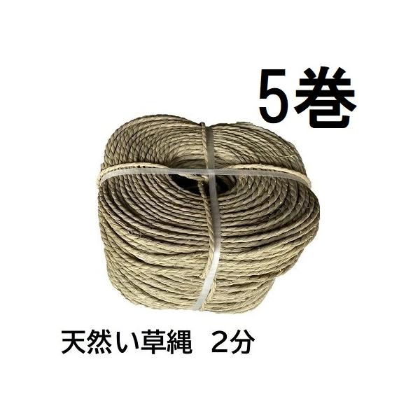 5巻セット価格です。い草縄　2分　長さ　約150ｍ×5巻熊本八代産の天然い草を編んでいますので、太さ・長さにバラつきがあります。スマートフォンからご注文の際は、パソコン版商品説明も必ずご確認ください。