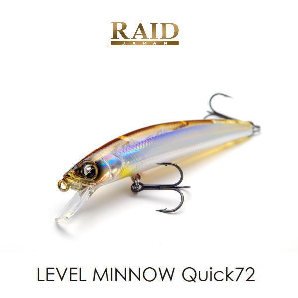 ■全長　72.0mm■重量　3/16oz. Class. LEVEL MINNOW「Quick72」は、LEVEL MINNOWシリーズの優れた「飛距離」「スイミングレスポンス」をワカサギモチーフの70mmクラスの小型ボディにしっかりと封じ...