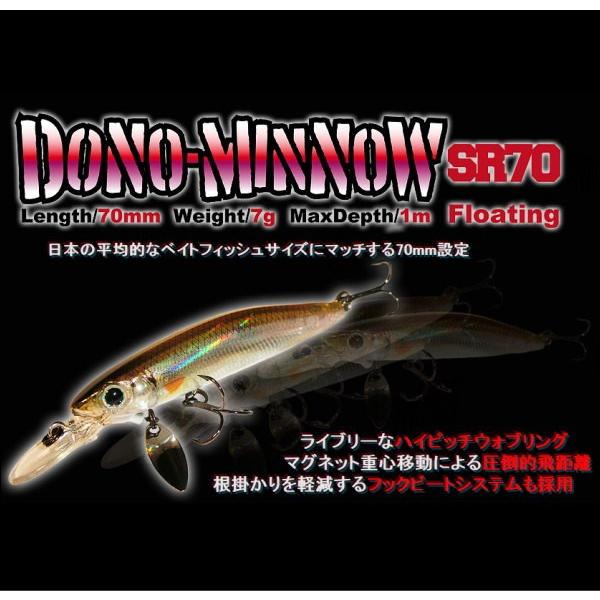 ■タイプ　フローティング■全長　70mm■重量　7g■潜行深度　1m常にプレッシャーに晒されスレきったバスのバイトを得ることを最優先とし、様々なタイプの試作を経てたどり着いたアクション。それは・・・直進性能は求めず、あえてバランスを崩す設計...