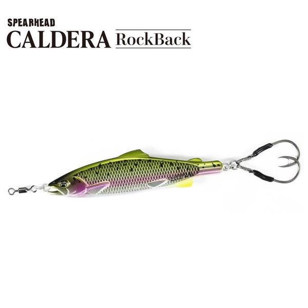 SPEARHEAD CALDERA RockBackLength    85mmWeight    24gType    重心固定・シンキングスプーンとジグミノーが一体化した存在、それがカルデラロックバック。湖や流れの緩い本流域で活躍するこ...