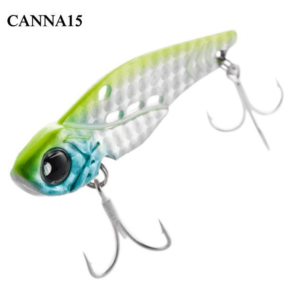 [SPEC] 全長:58mm重量:15gフック:#10 リング:#2 タイプ:シンキングアクション:バイブレーション抜群の飛距離と最適な強さのアクションに設定されたCANNA15。巻き始め動き出しの良さと低速〜高速まで幅広い速度域での使用を...