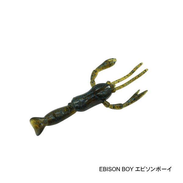 ■入数　2■全長　2.7インチ■重量　2.2g青木唯プロデュース、まるでダンスするかのようなエビのエスケープアクションを再現したエラストマールアーに破天荒な末っ子が登場！！基本的な操作方法はオリジナルサイズのEBISONと一緒。EBISON...