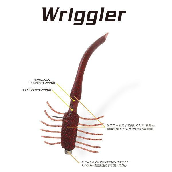 Length : 4.5 inch 　6 countsシェイクやスイミング時の水抵抗を計算し尽くしたデザインで、移動距離の少ないシェイクモードや、適度なバイブレーションが発生するスイミングモードをフック位置のみで実現できる。ガードなしフック...