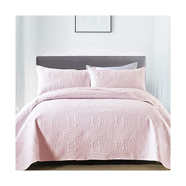 ?ULTRASONIC TECHNOLOGY &amp; DURABLE SOFT LUXURIOUS - The quilt sets adopt ultrasonic technology to weld and stitch the ...