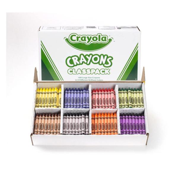 【発売日：2005年01月31日】CRAYOLA CLASSPACK CRAYONS: Features 400 Crayola Large Crayons (4" x 7/16") in 8 assorted colors.CRAYON ...