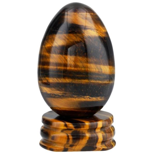 【発売日：2018年01月30日】Total Height of Decorative Eggwith stone stand is about 2.1-2.2 inch; Stone egg measures 1.77 inch in h...