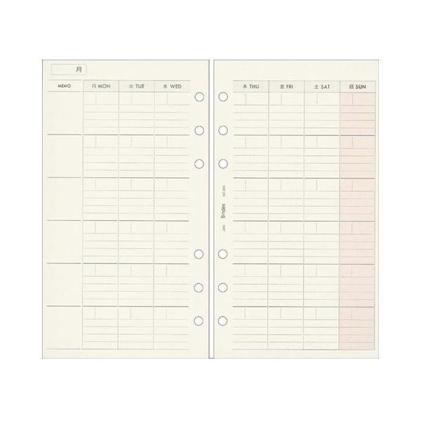 [Bindex] バイブルサイズ MONTHLY フリーダイアリー(カレンダータイプ) 305
