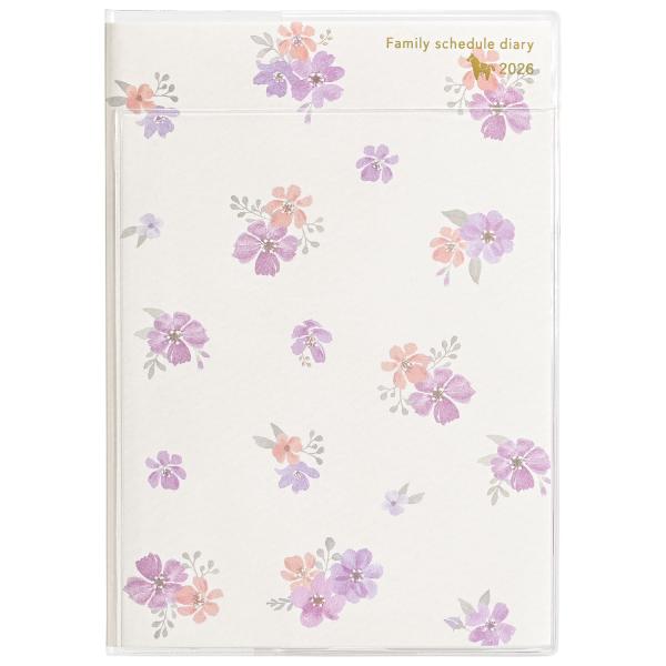 【発売日：2025年08月08日】【編集タイプ F-4b】●家族の予定を分けて書ける薄型手帳です●B6サイズ／64ページ●月間ブロック（2025年12月〜2027年3月）+毎月メモ●日曜始まり●六曜・イベント・月齢表記●H188×W133×...