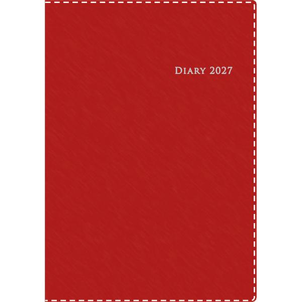 【発売日：2026年09月03日】[高橋書店]  2027年1月始まりダイアリー No.432 デスクダイアリーカジュアル2サイズ: A5判 210×148mm、192ページカラー: レッド