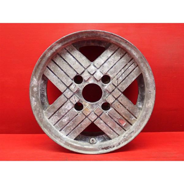 ▲?全体的に腐食が目立ち、リム所々に小曲がり有ます。その為、リペア・レストアのベース(土台)としてもオススメの一品です。尚、特別画像が必要と判断した部分は詳細画像を掲載しております。商品画像または現品にてご確認くださいませ。