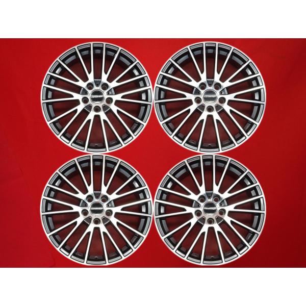 2本ディスク面極小キズありますが、車に装着すると、ほぼ目立たずキレイな一品です！新品ゴムバルブ付。※取付には13Ｒの純正ボルトを使用して下さい(車種により併用不可の場合有り)。※アウディ純正キャップ併用可能ホイールです。