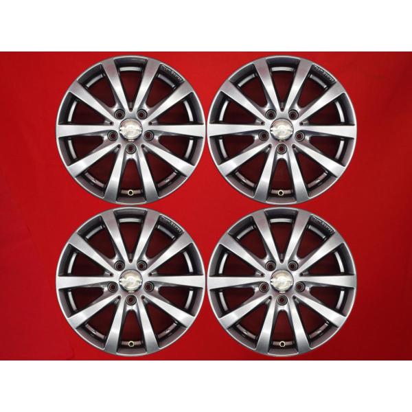 1本ディスク面極小キズ(タッチペン済)、1枚センターキャップ少々キズ、1枚センターキャップ少々クリアハゲますが、車に装着すると、ほぼ目立たず全体的にはキレイな一品です！新品ゴムバルブ付。※取付には13Ｒの純正ボルトを使用してください(車種に...