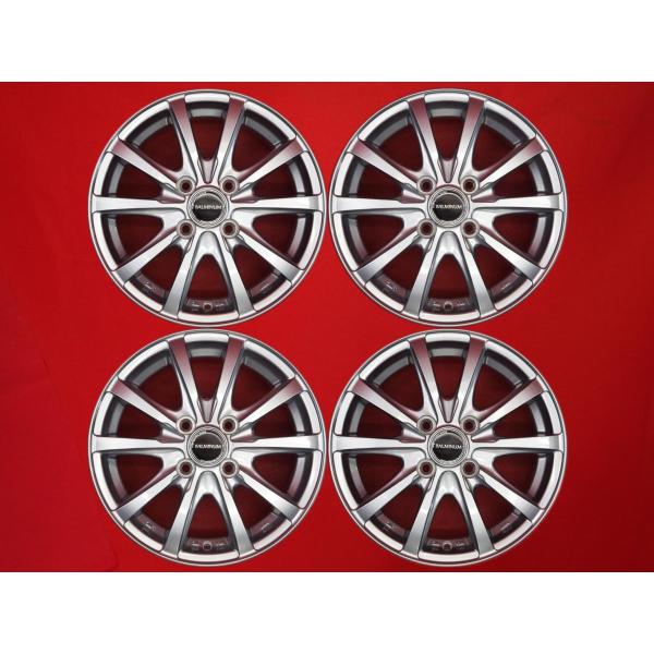 1本リム極小キズありますが、車に装着すると、ほぼ目立たずキレイな一品です！新品ゴムバルブ付。