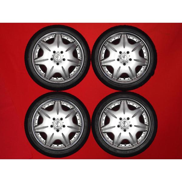 ホイール2本表リム修理跡(バランスOK)、4本センターキャップ周り塗装浮きやハゲ、4本リム、ディスク面少々くすみや小キズ等ありますが、車に装着すると意外と目立ちにくくキレイに見えると思います。タイヤ1本サイド外側キズありますが、現状走行上問...